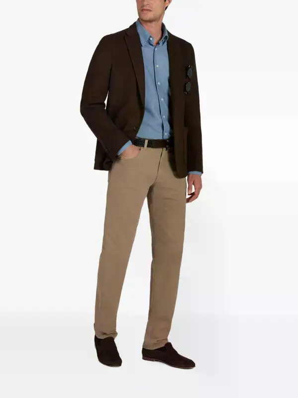 SLOWEAR Incotex Blue Division Straight-leg Trousers