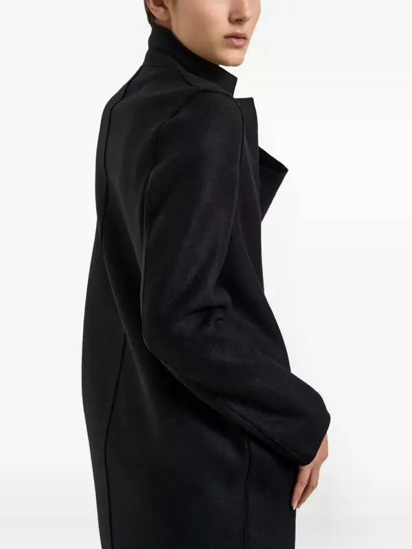 Harris Wharf London Stand-collar Press-stud Coat