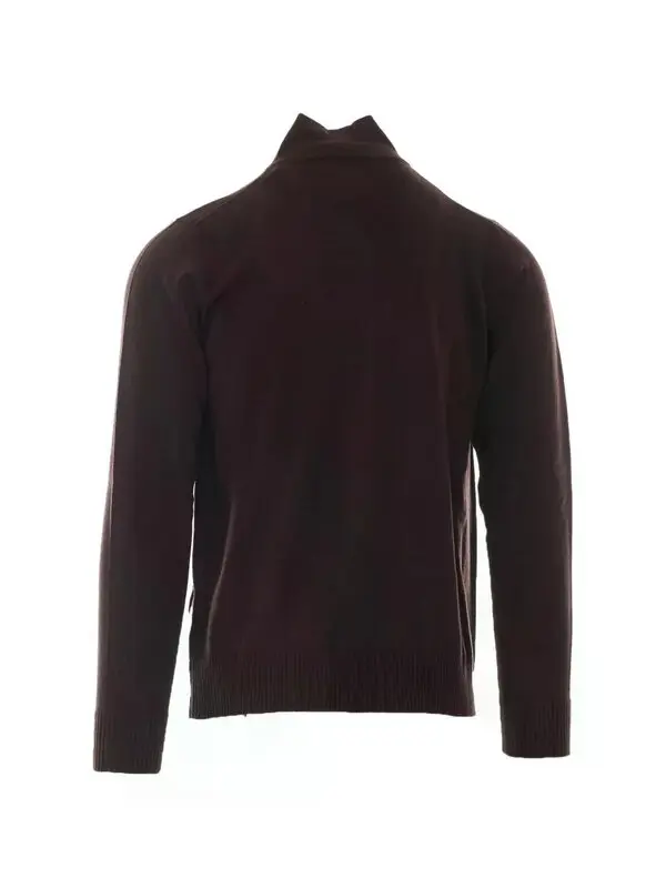 Alpha Studio Zip-up High-neck Cardigan