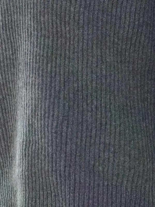 Alpha Studio Ribbed-knit Crew-neck Sweater