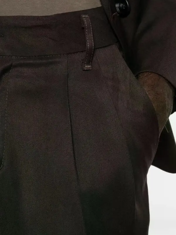 Imperial Pleated Straight-leg Trousers
