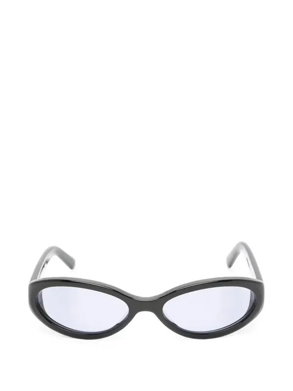 BRU EYEWEAR Linden Oval-frame Sunglasses - Black