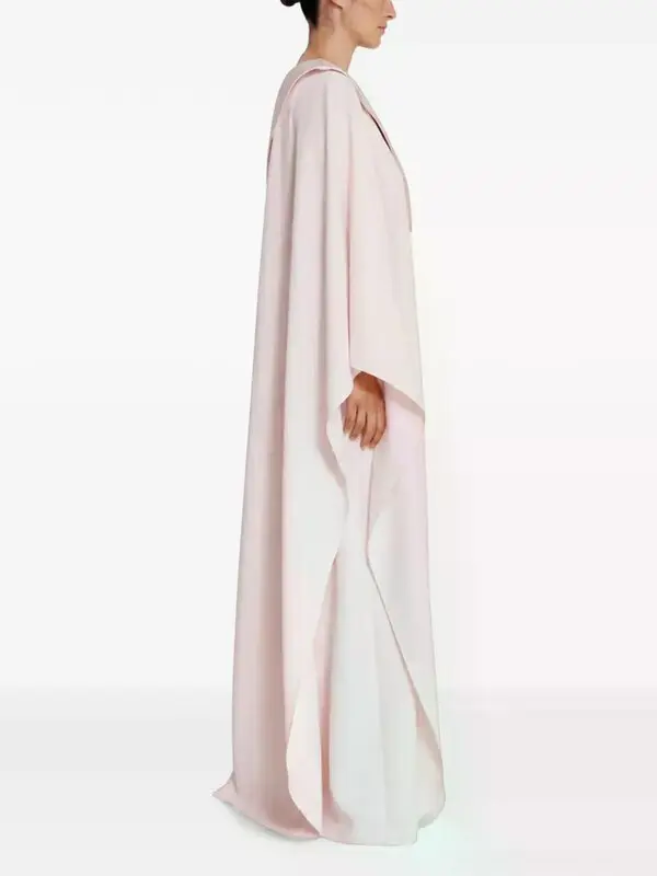 Safiyaa Asymmetric Draped-sleeve Maxi Dress
