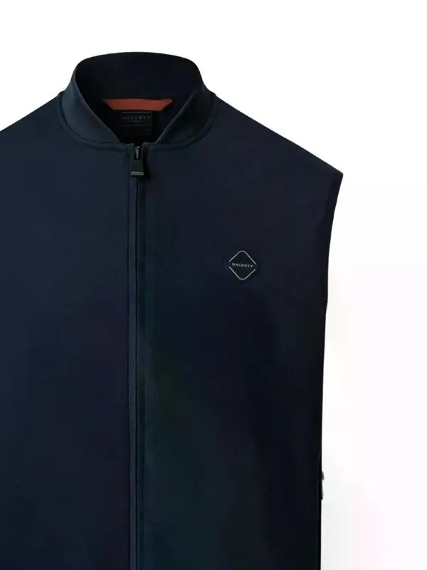 HACKETT LONDON Logo-patch Zip-up Gilet