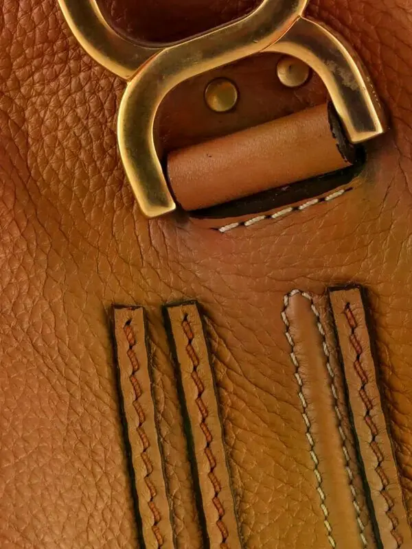 Chloé Marcie Leather Large Shoulder Bag - Brown