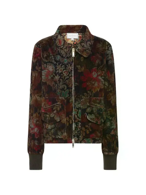 PIERRE-LOUIS MASCIA Gridox Floral-print Bomber Jacket