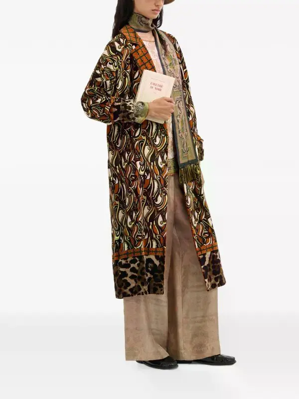 PIERRE-LOUIS MASCIA Revdox Patterned Animal-print Coat