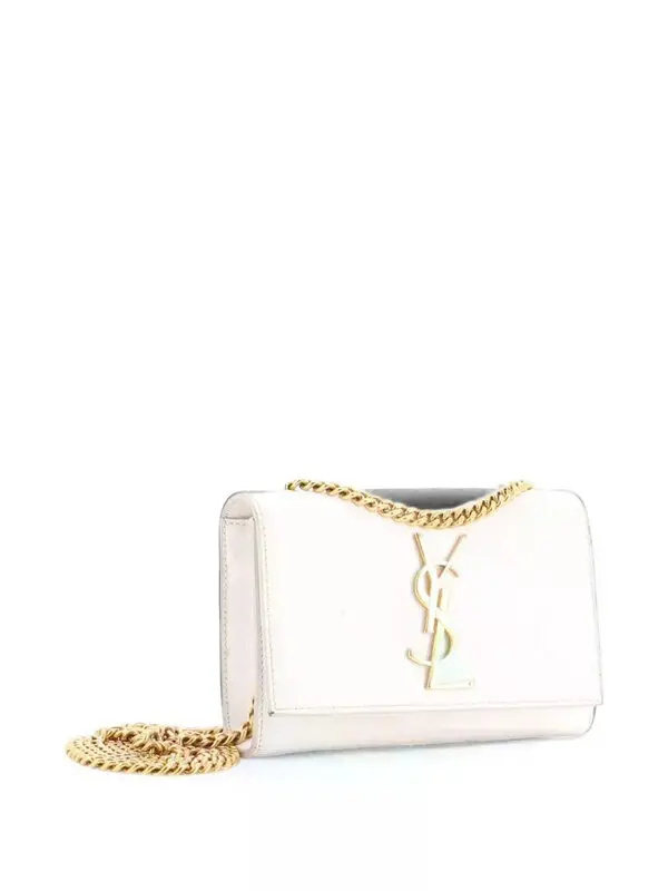 Saint Laurent Classic Monogram Grainy Leather Small Crossbody Bag