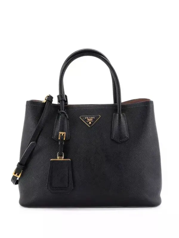 Prada Cuir Double Saffiano Leather Medium Tote Bag