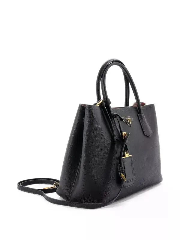 Prada Cuir Double Saffiano Leather Medium Tote Bag