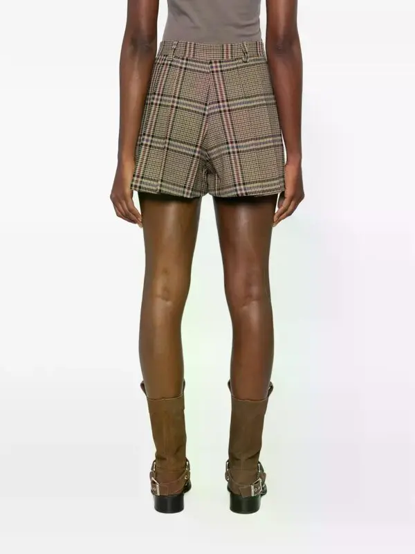 Dixie Check Pleated Shorts