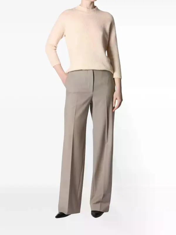 ROBERTO COLLINA Three-quarter-sleeve Mock-neck Sweater