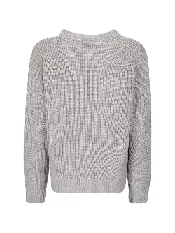 P.a.r.o.s.h Drop-shoulder Ribbed Cardigan