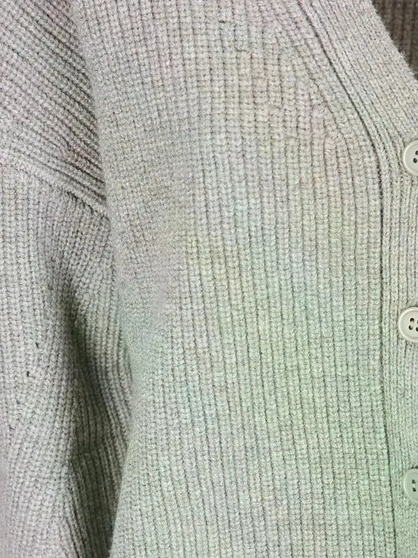 P.a.r.o.s.h Drop-shoulder Ribbed Cardigan