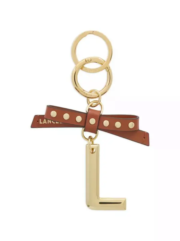 LANCEL Les Ailes Bow-detail Keyring - Gold