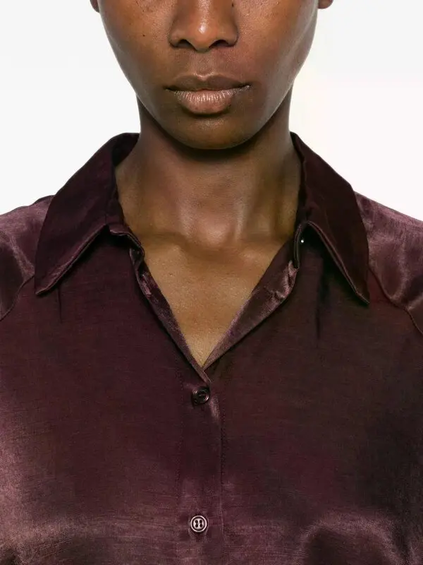 Dixie Satin-finish Raglan-sleeve Shirt