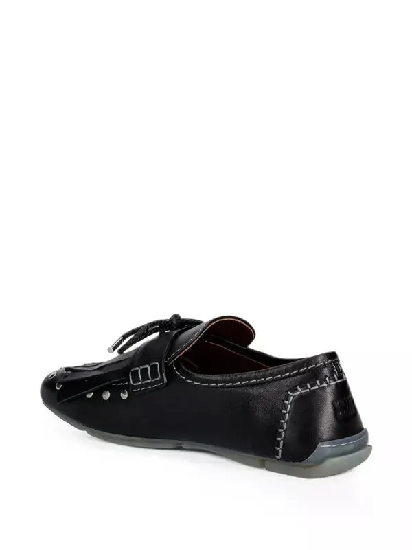 WALES BONNER Studded Fringed Loafers