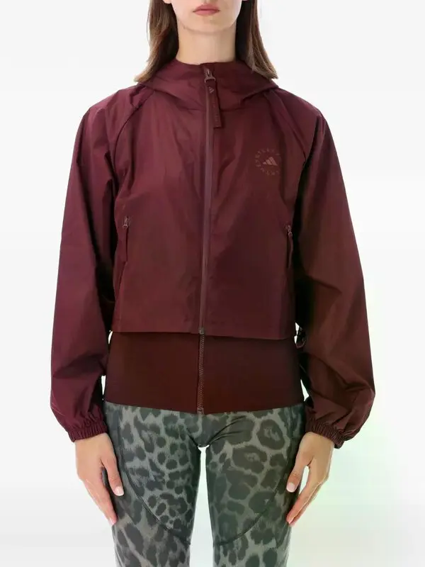 Adidas By Stella McCartney Logo-print Hooded Jacket - Red