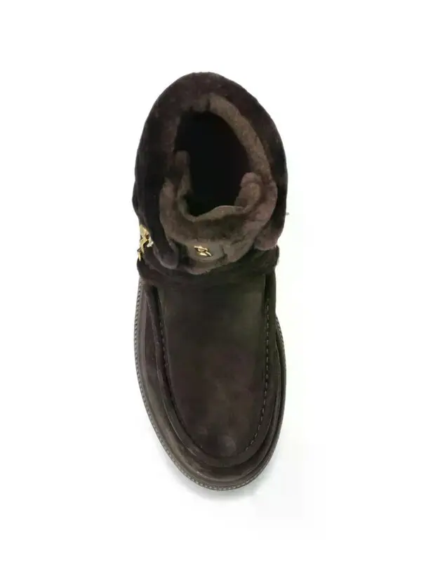 Bogner Turin Shearling-trim Leather Boots