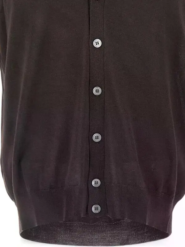 FILIPPO DE LAURENTIIS V-neck Buttoned Sleeveless Sweater