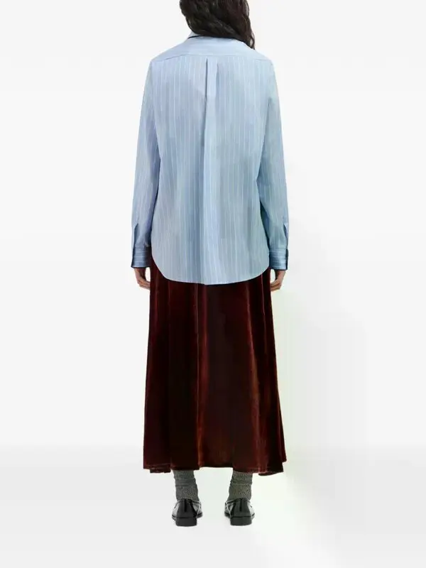 PIERRE-LOUIS MASCIA Silk Pinstripe Shirt