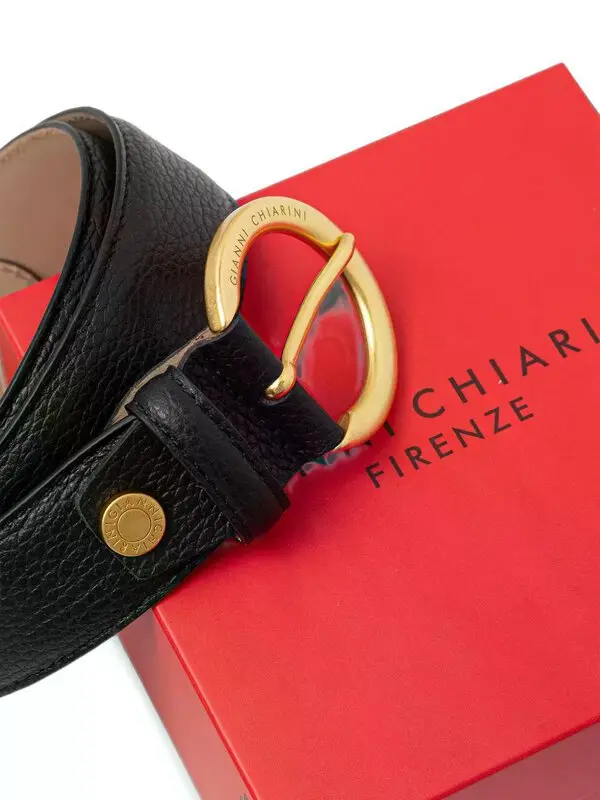 GIANNI CHIARINI Pebbled-leather Belt