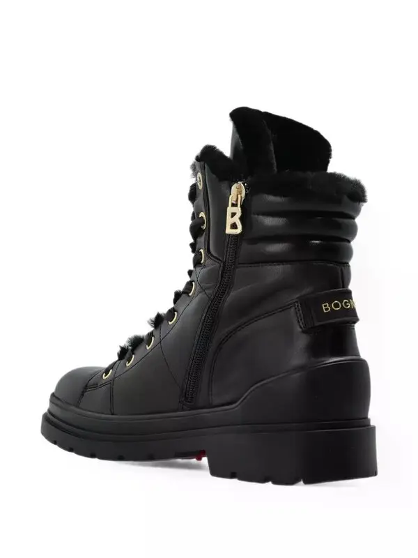Bogner St. Moritz Leather Combat Boots