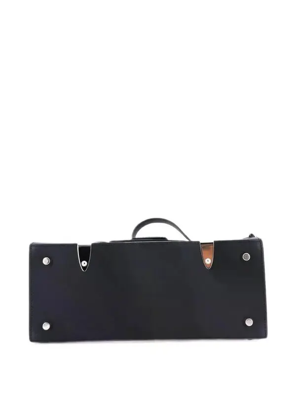 Goyard Saigon Top Handle Bag Coated Canvas With Leather Satchel