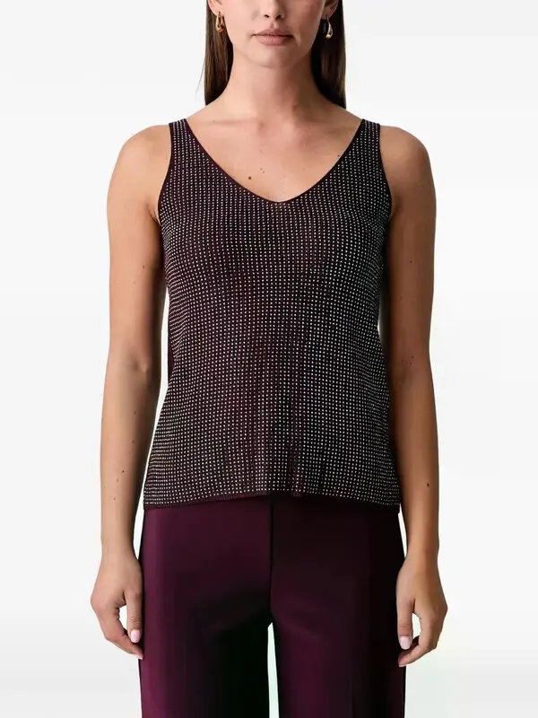 Joseph Ribkoff Stud-embellished Knitted Top