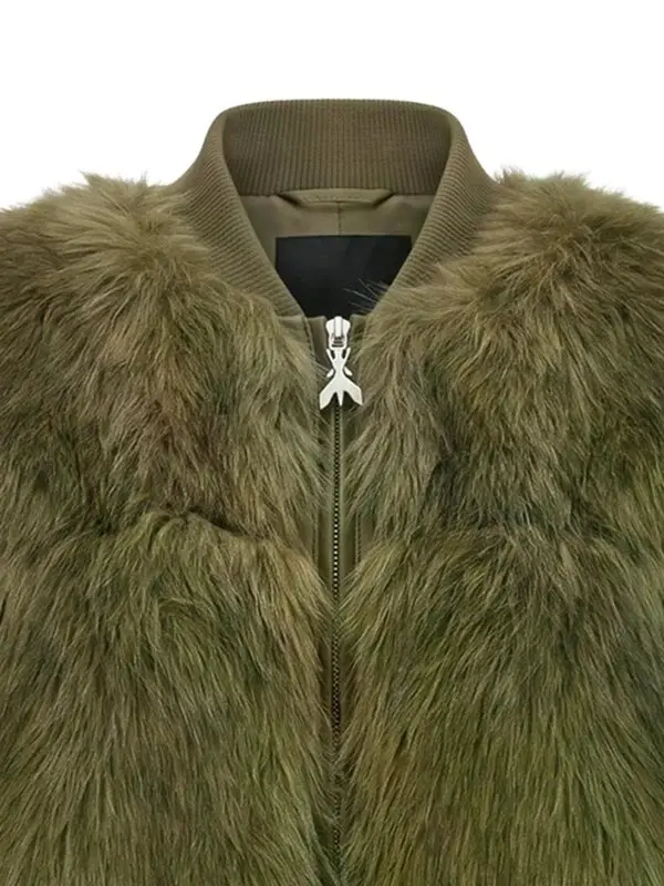 Patrizia Pepe Faux-fur Ribbed-trim Jacket