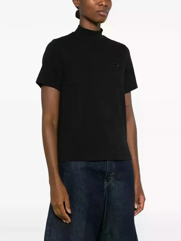 Maje Cotton High-neck T-shirt