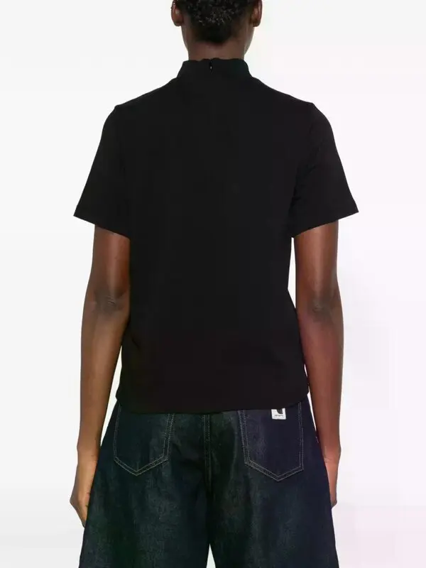 Maje Cotton High-neck T-shirt