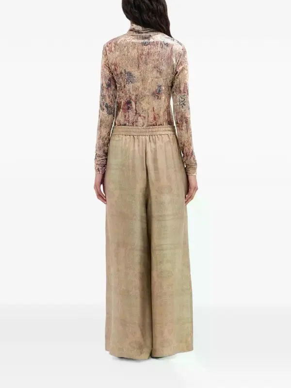 PIERRE-LOUIS MASCIA Aloe Silk Palazzo Pants