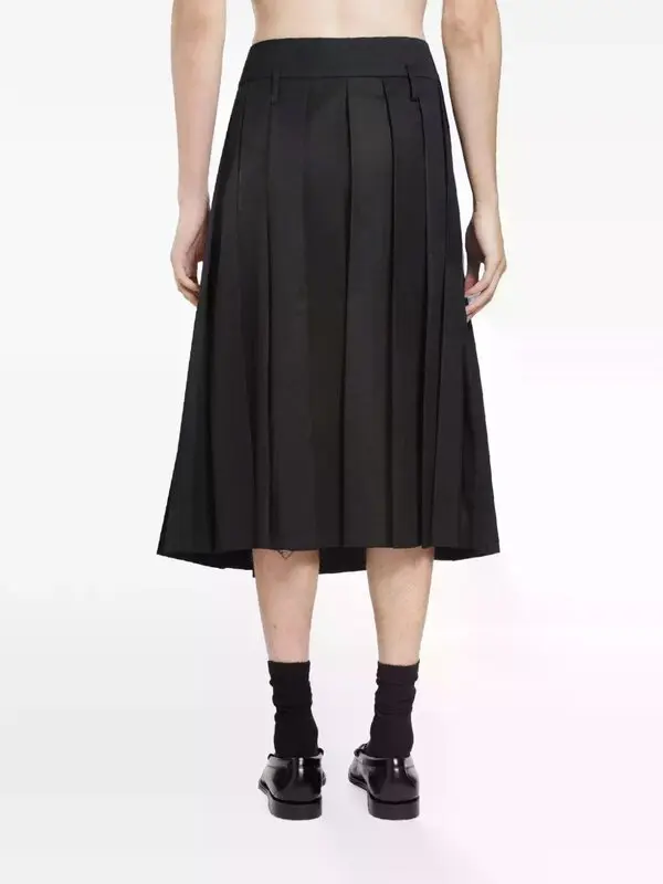 Simone Rocha Tailored Clip Kilt Midi Skirt