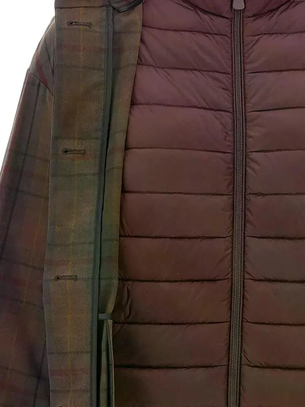 ELENA MIRÒ Tartan-patterned Waxed-cotton Trench Coat