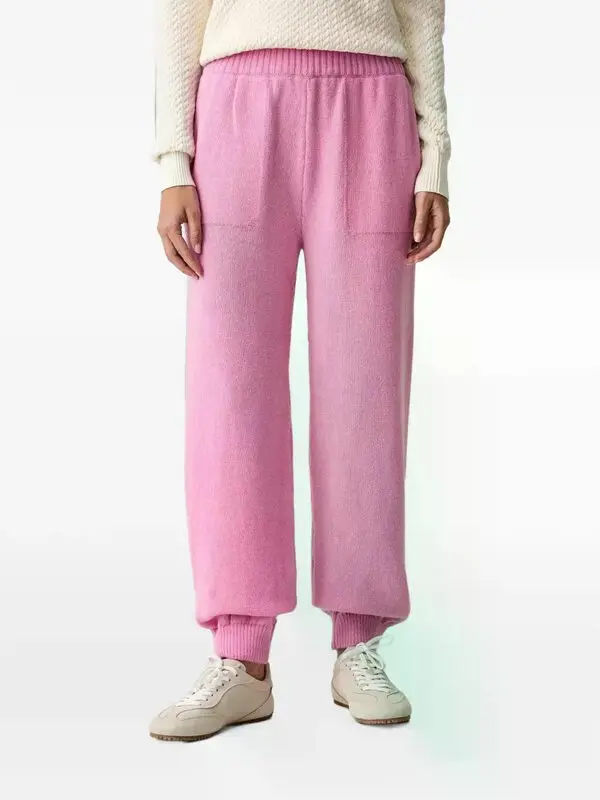 MSGM Logo-embroidered Knitted Track Pants