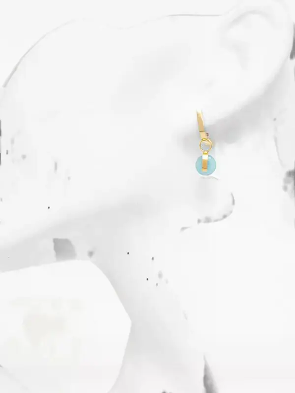 TRUSSARDI Stone-pendant Hoop Earrings