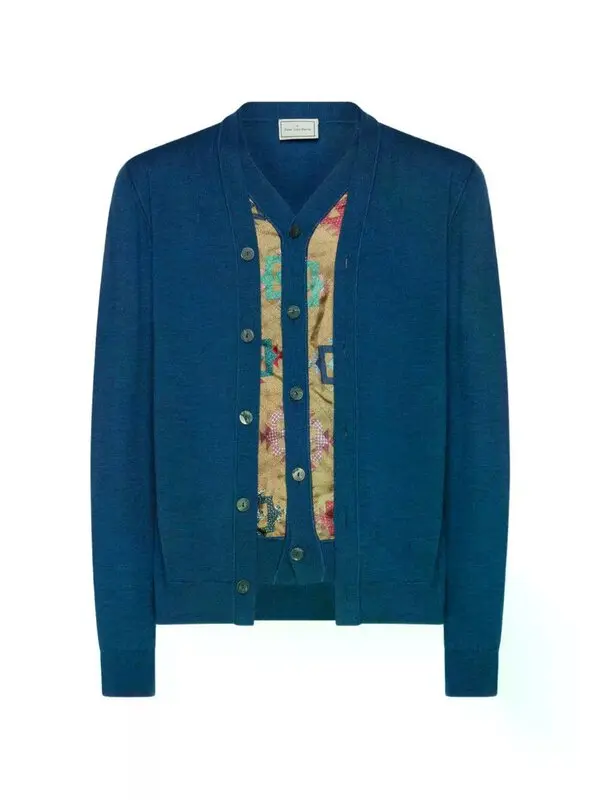 PIERRE-LOUIS MASCIA Tricot Tapestry-inset Wool Cardigan