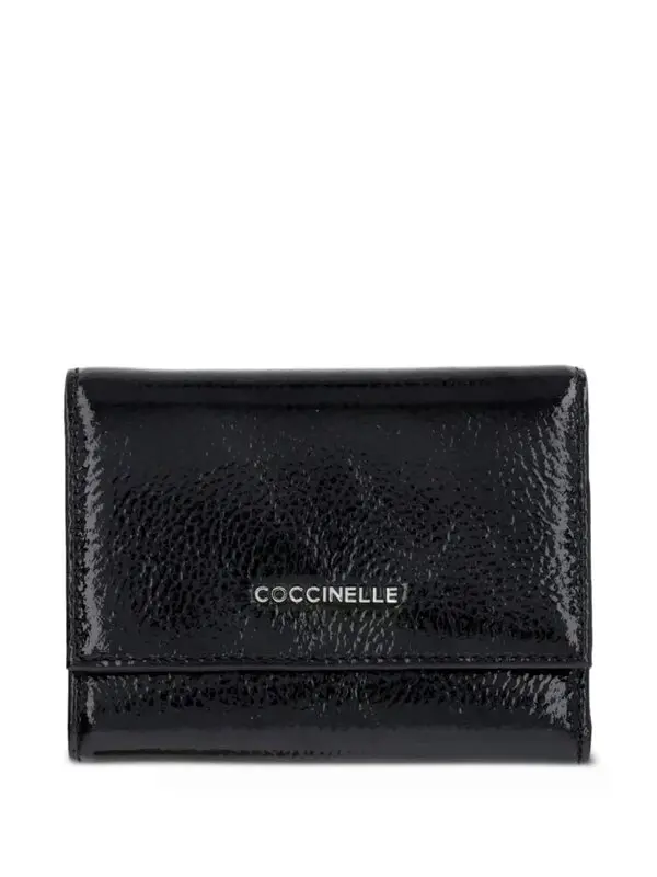 COCCINELLE Crinkled-leather Wallet - Black