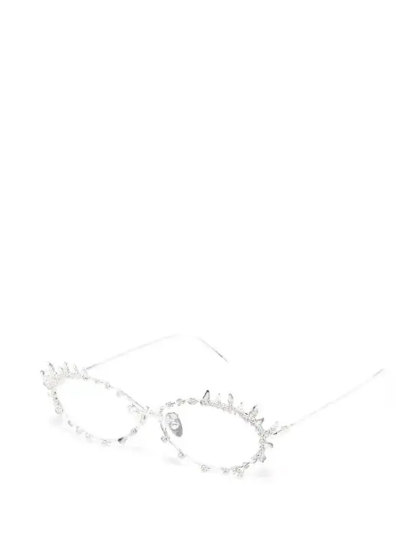 YVMIN Crystal-embellished Cat-eye Sunglasses