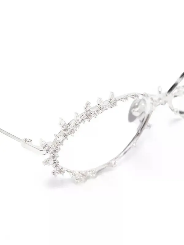 YVMIN Crystal-embellished Cat-eye Sunglasses