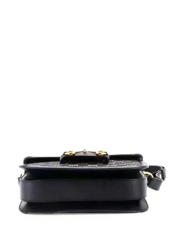 Gucci Horsebit 1955 Gg Denim Small Shoulder Bag