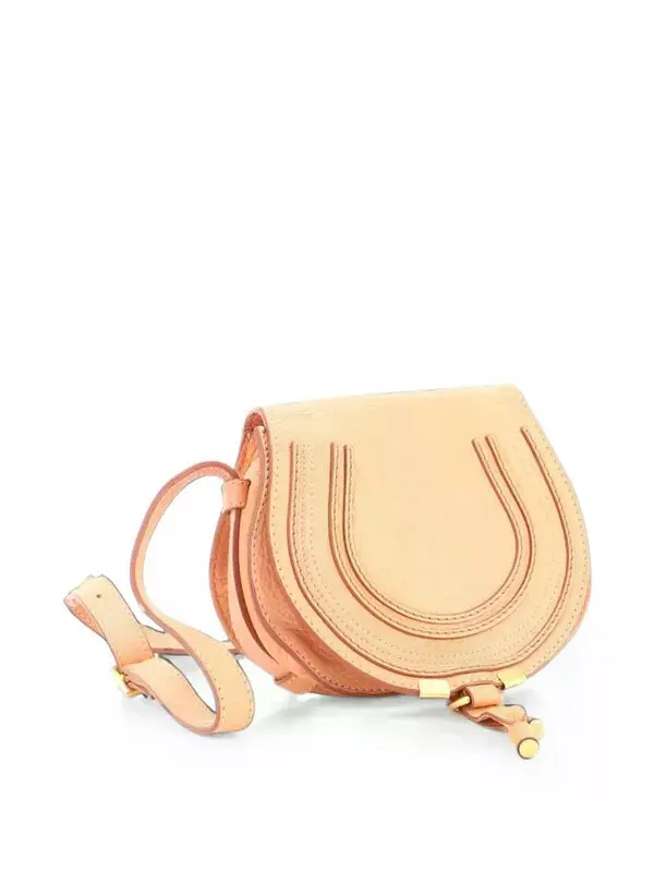 Chloé Marcie Leather Small Crossbody Bag - Pink