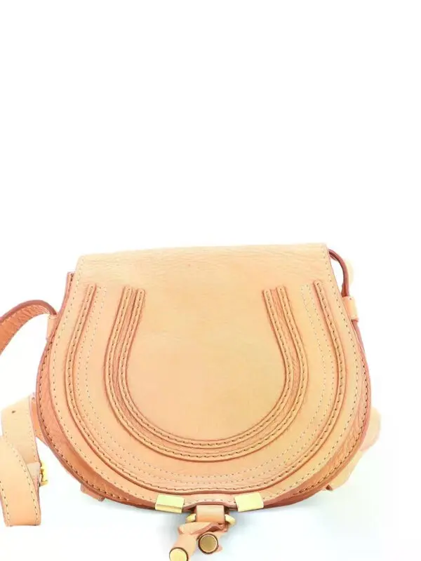 Chloé Marcie Leather Small Cross Body Bag - Pink