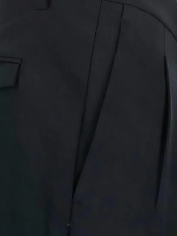 MICHAEL COAL Pleated Turned-up Trousers