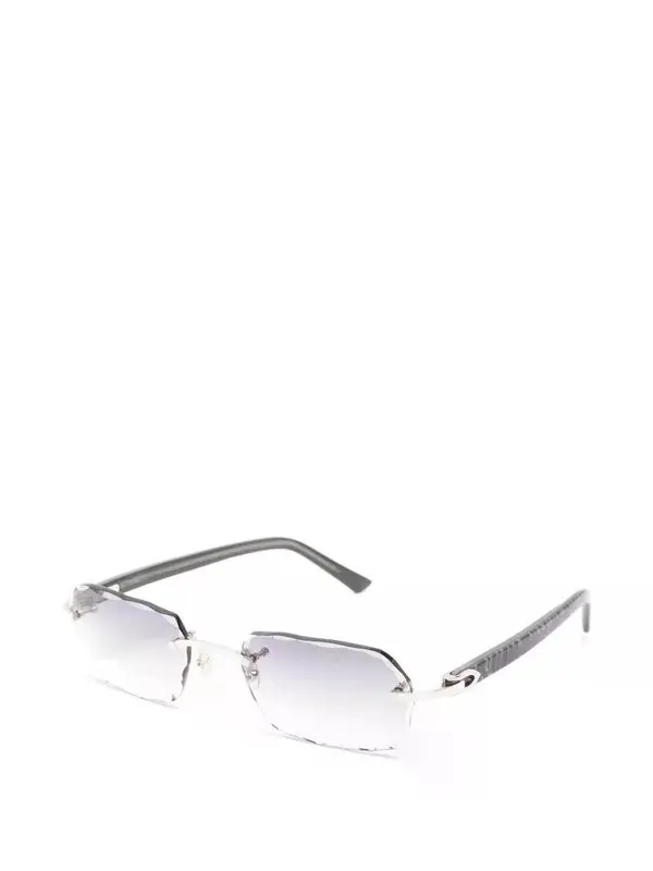 Cartier Mosaic Rimless Sunglasses