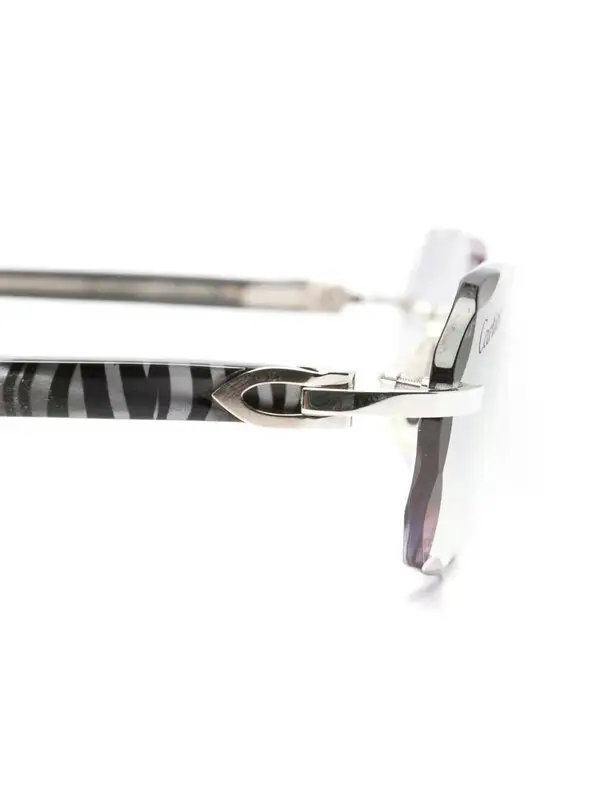 Cartier Mosaic Rimless Sunglasses