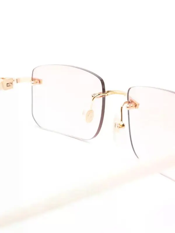 Cartier Rimless Diamond-cut Sunglasses