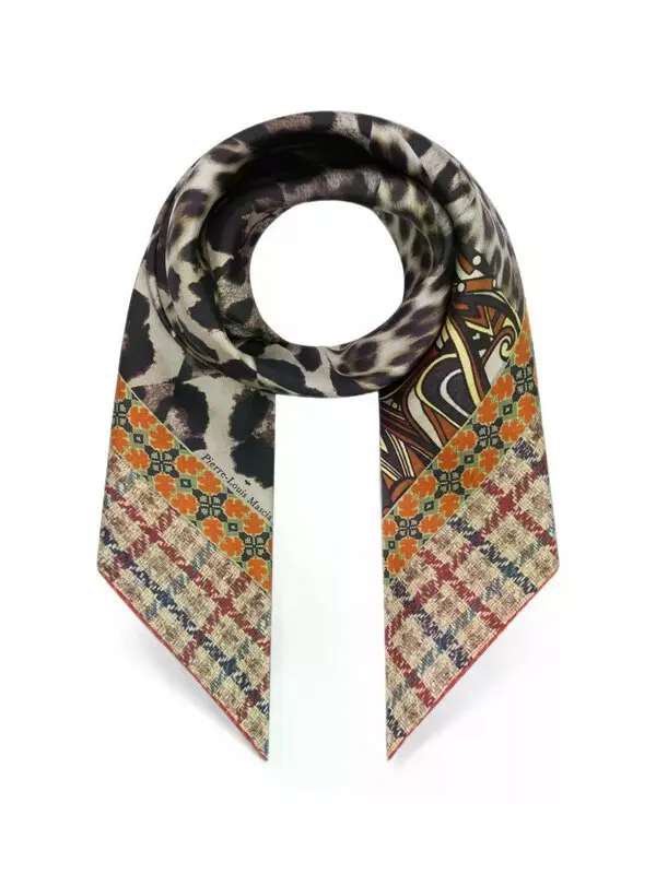 PIERRE-LOUIS MASCIA Cialda Bandana Scarf - Neutrals