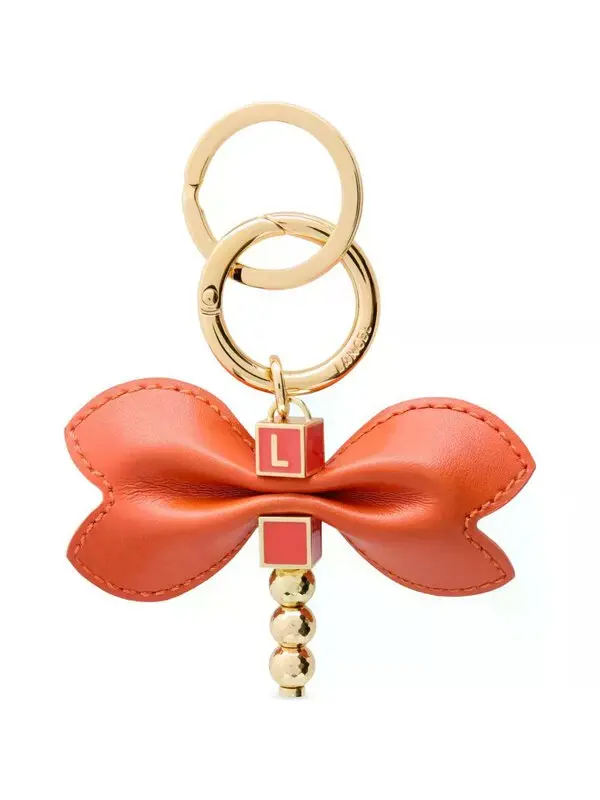 LANCEL Jungle Dragonfly-shaped Keyring - Orange